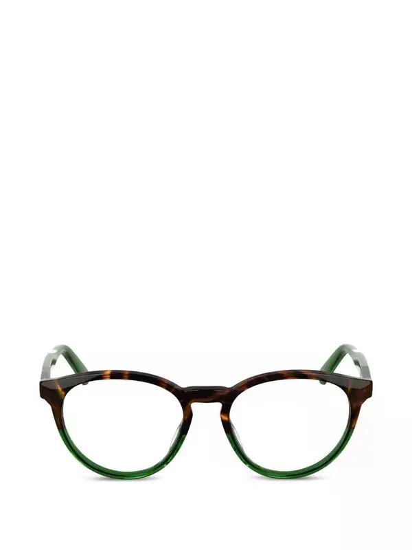 Longchamp Tortoiseshell-effect Round-frame Glasses