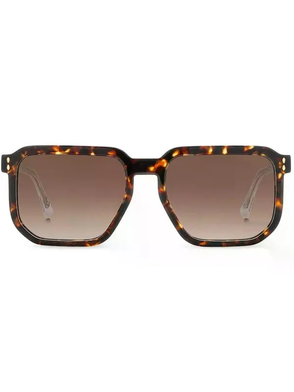 Isabel Marant In Love Square-frame Sunglasses - Brown