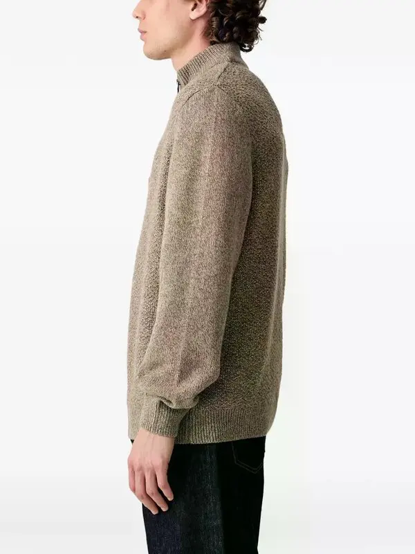 Barbour Half-zip Textured-knit Sweater
