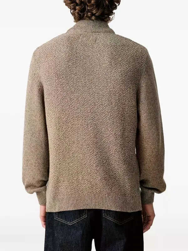 Barbour Half-zip Textured-knit Sweater
