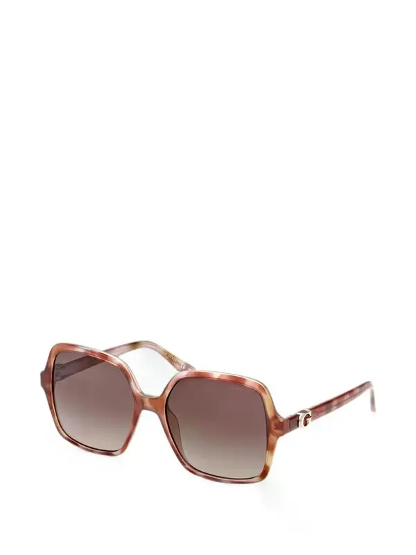 Guess Logo-plaque Square-frame Sunglasses