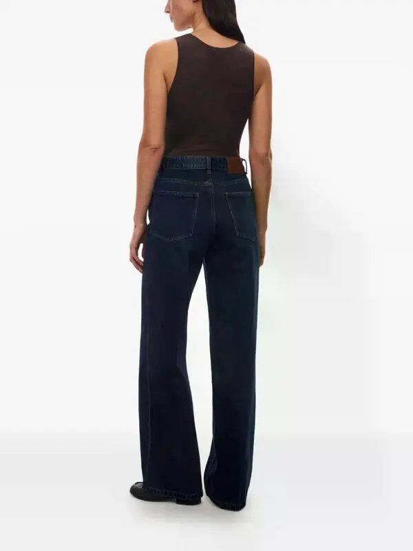 12 STOREEZ 415 Button-fastening Wide-leg Jeans