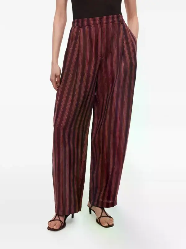 12 STOREEZ Sorbet Striped Linen Trousers