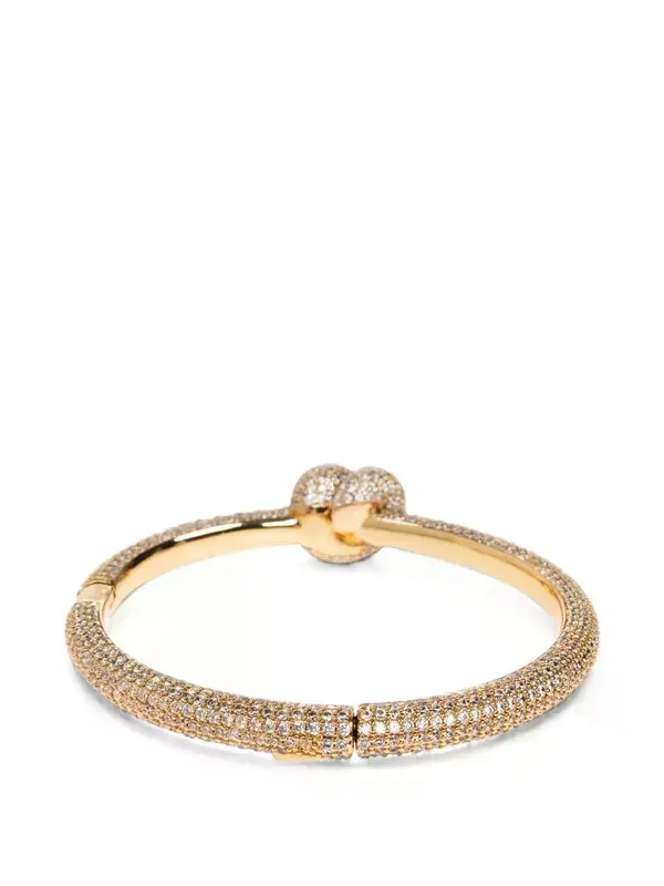 SELF-PORTRAIT Crystal-embellished Knot Bracelet