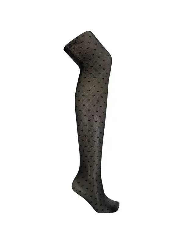 TOM FORD Monogram Diamond-knit Tights - Black