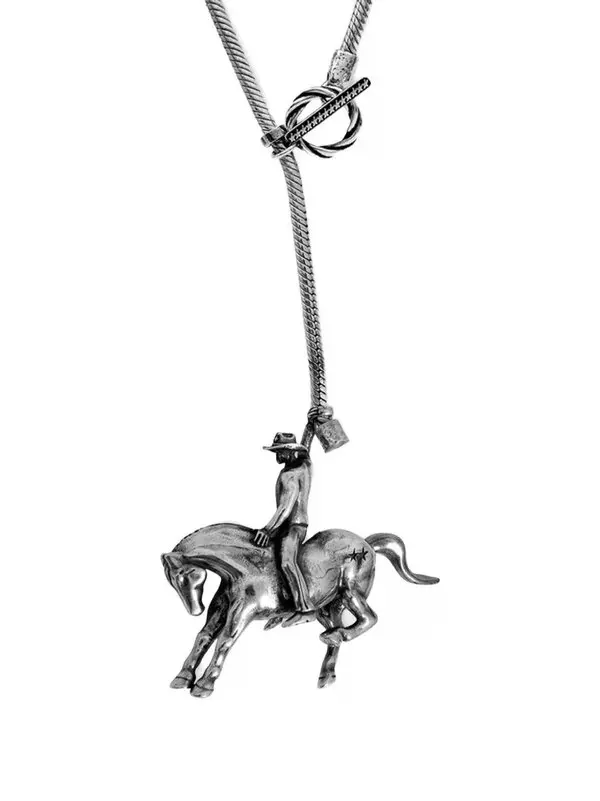 TWOJEYS Lazo Cowboy Lasso Necklace