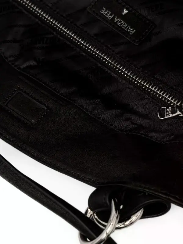 Patrizia Pepe Logo-print Leather Tote Bag