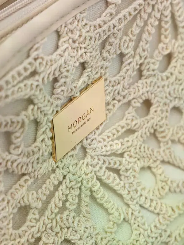 MORGAN Crochet-knit Tote Bag