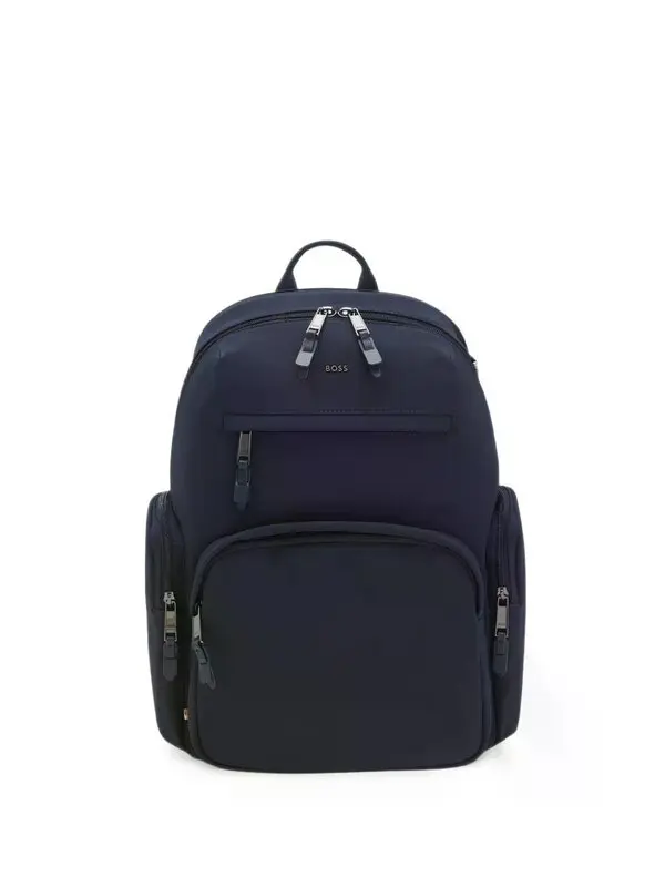 BOSS Backpack With Multiple Pockets - Blue