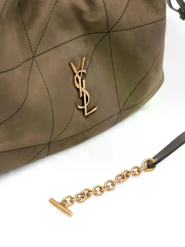 Saint Laurent Jamie Quilted Suede Shoulder Bag