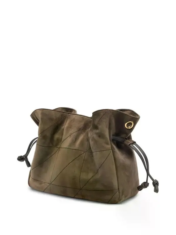 Saint Laurent Jamie Quilted Suede Shoulder Bag - Green