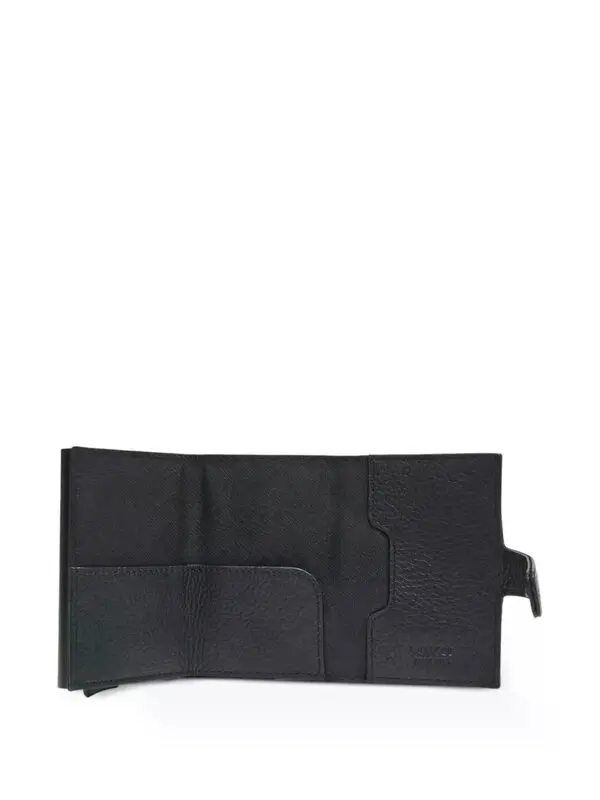 LANCEL Leon Grained Leather Cardholder - Black