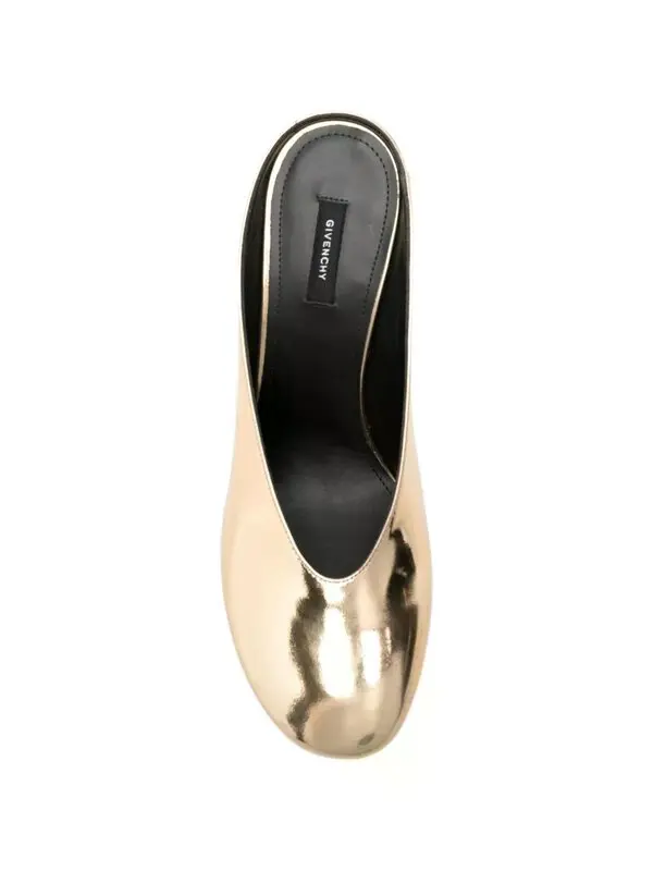 Givenchy Sculpted Leather Heeled Mules