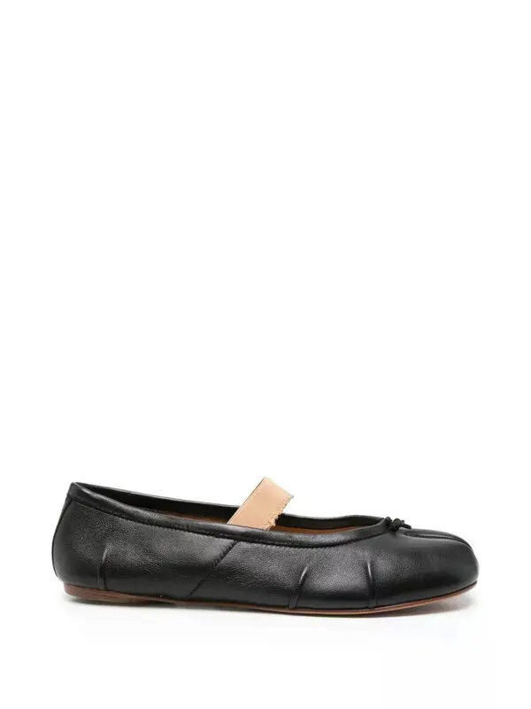 MAISON MARGIELA Tabi Elastic-band Ballet Flats - Black