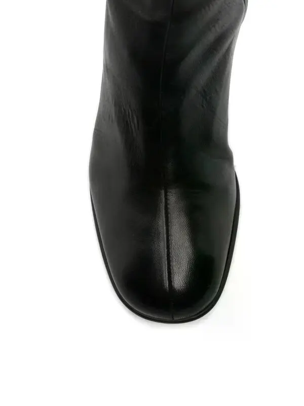 Prada Logo Plaque Knee-high Boots