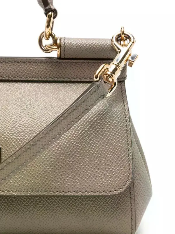 Dolce & Gabbana Sicily Leather Tote Bag