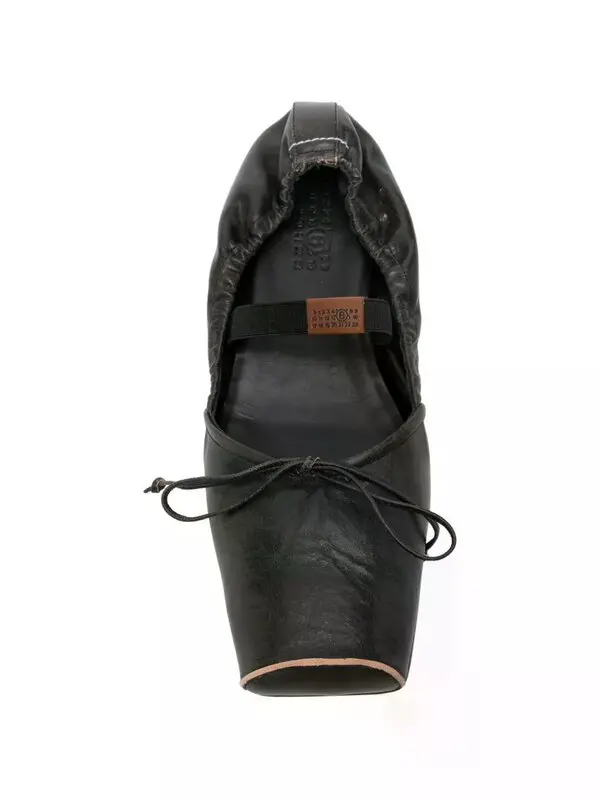 MAISON MARGIELA Square-toe Leather Ballet Flats