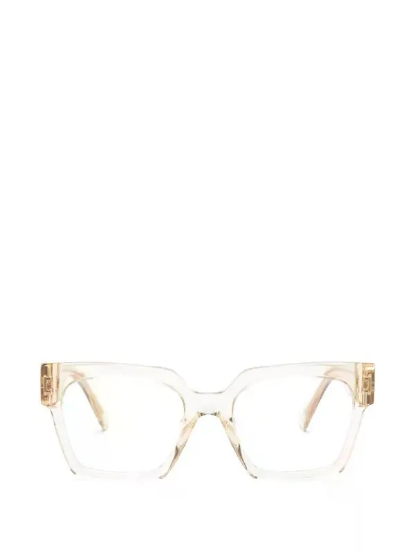 Miu Miu Logo-plaque Square-frame Glasses