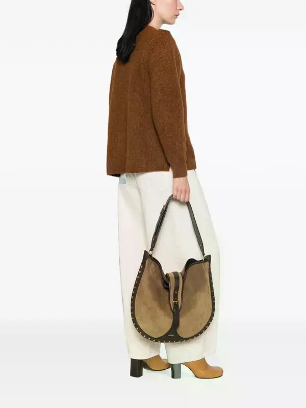 Isabel Marant Étoile Oskan Hobo Stud-embellished Shoulder Bag