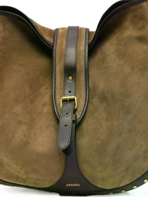 Isabel Marant Étoile Oskan Hobo Stud-embellished Shoulder Bag
