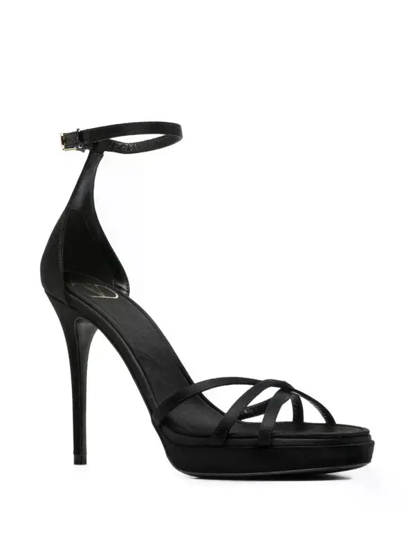 Valentino Garavani Satin Platform Stiletto Sandals