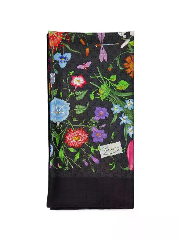Gucci Gg Scarf - Black