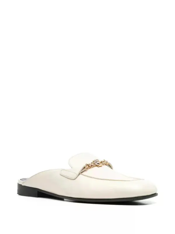 Versace Medusa Chain-link Loafers - Neutrals