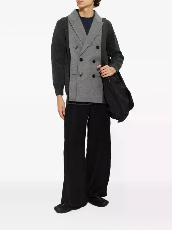 Sacai Double-breasted Panel Cardigan