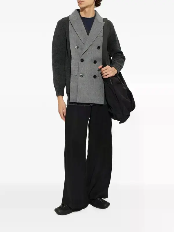 Sacai Double-breasted Panel Cardigan