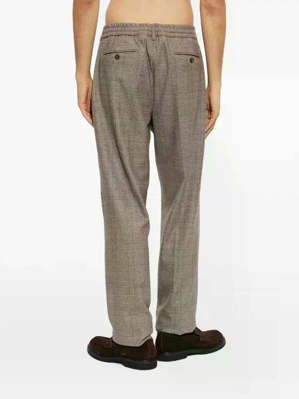 Etro Check-pattern Drawstring Trousers