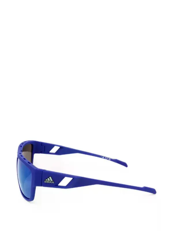 Adidas Logo-print Square-frame Sunglasses