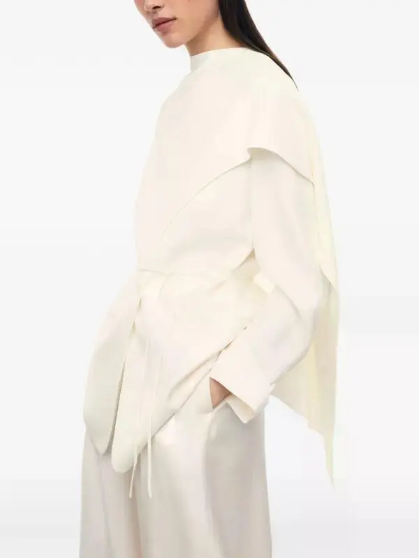 12 STOREEZ Petra Asymmetric Blazer - Neutrals
