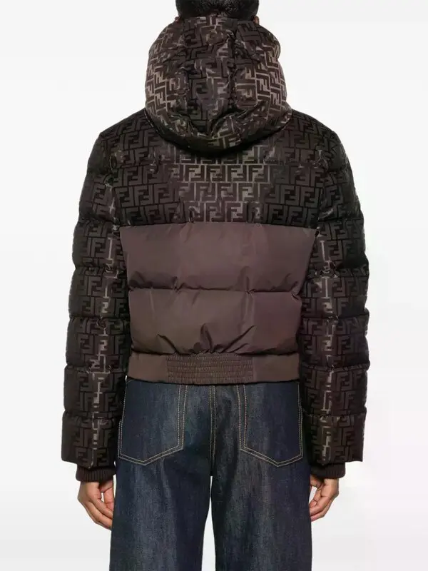 Fendi Ff-logo Zip-up Puffer Jacket