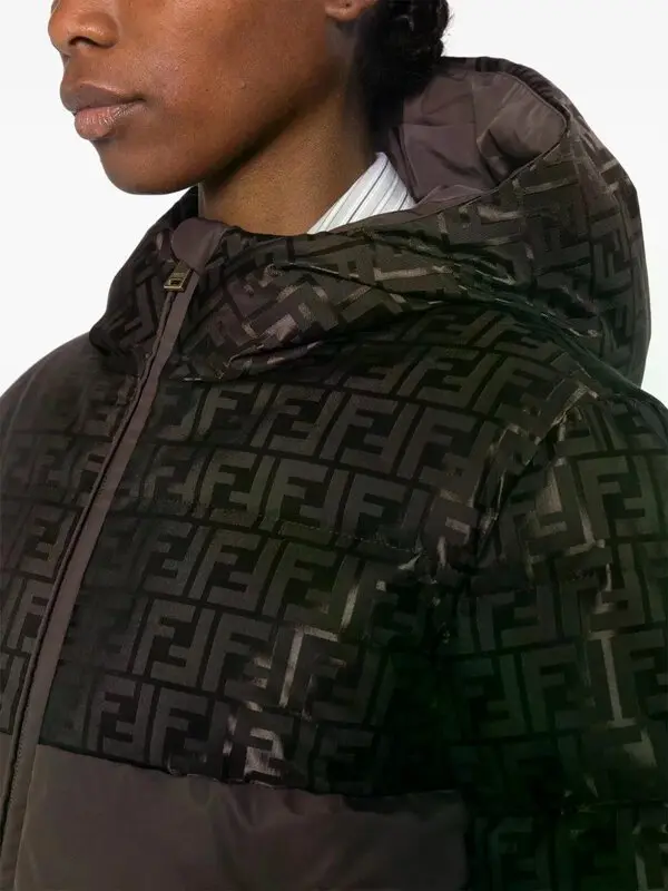 Fendi Ff-logo Zip-up Puffer Jacket