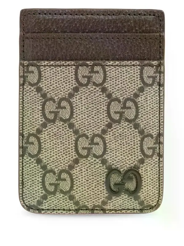 Gucci Magnetic Card Holder - Neutrals