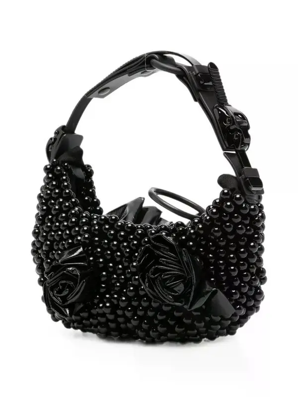 INNERRAUM Floral Appliqué Beaded Mini Bag