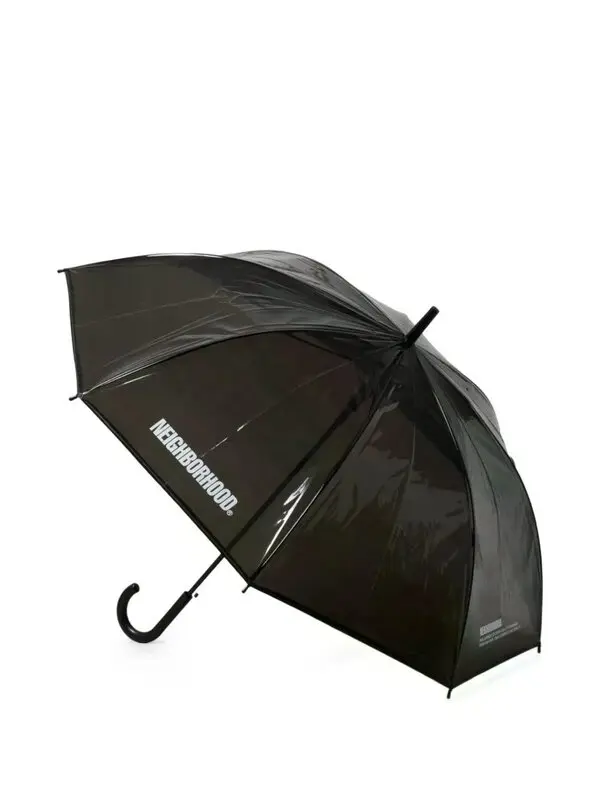 NEIGHBORHOOD Logo-print Transparent Umbrella - Black