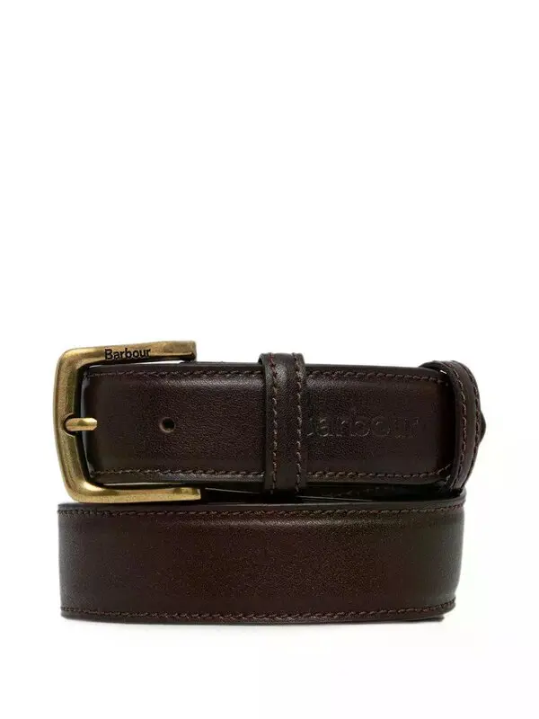 Barbour Logo-debossed Belt - Brown