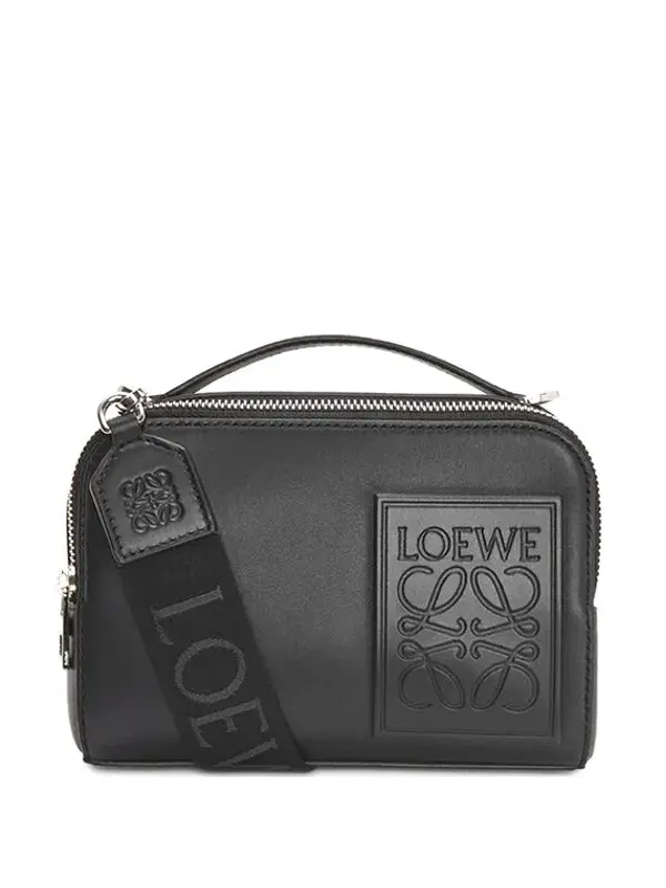 Loewe Camera Mini Leather Crossbody Bag - Black