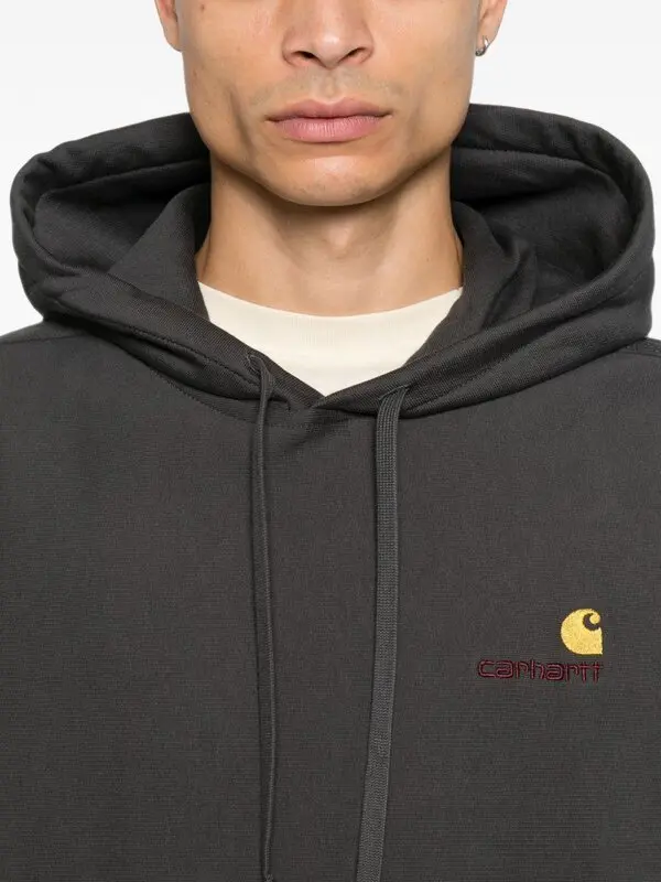 Carhartt Work In Progress Logo Cotton Hoodie