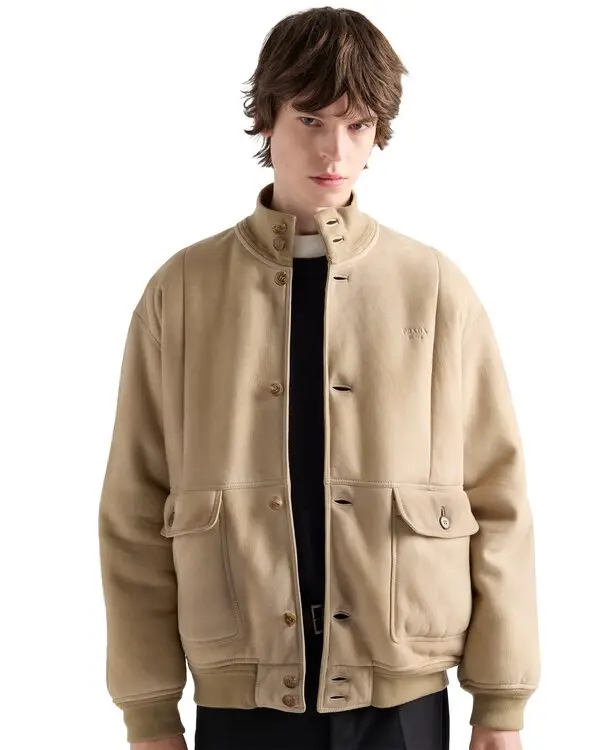 Prada Shearling Bomber Jacket