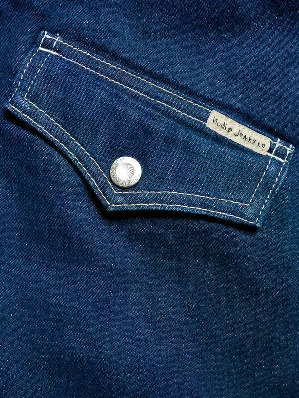 Nudie Jeans Elvy Western Denim Mini Skirt