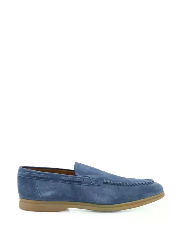 Eleventy Suede Slip-on Loafers