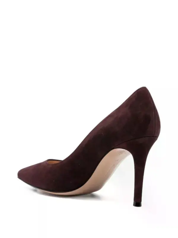 GIANVITO ROSSI Pointed-toe Stiletto Pumps - Red