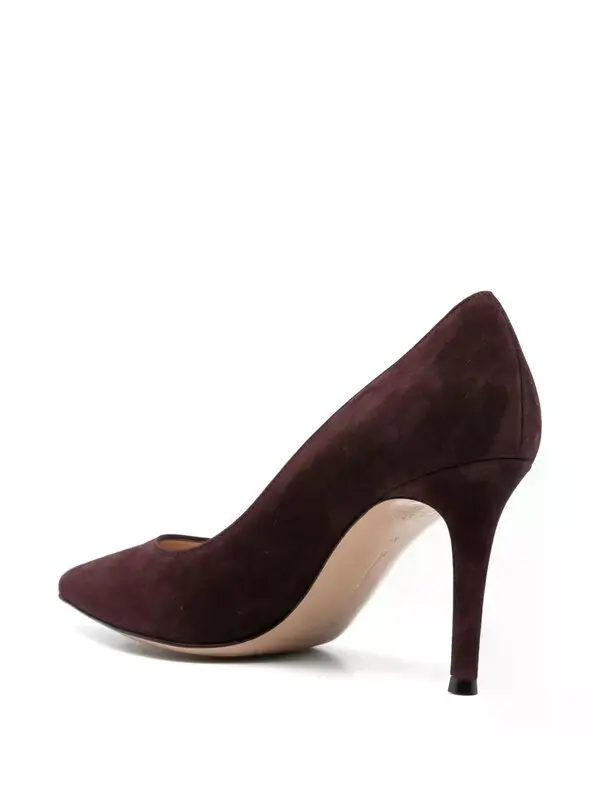 GIANVITO ROSSI Pointed-toe Stiletto Pumps - Red
