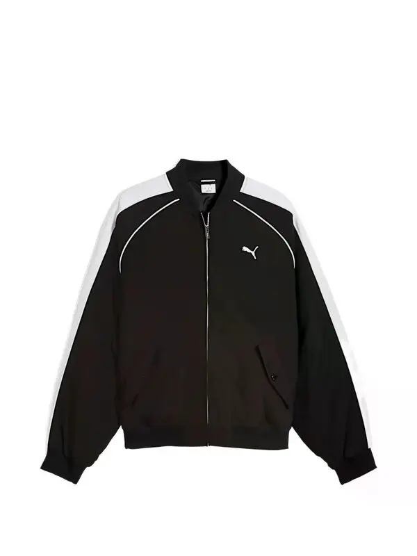 PUMA T7 Logo-embroidered Bomber Jacket