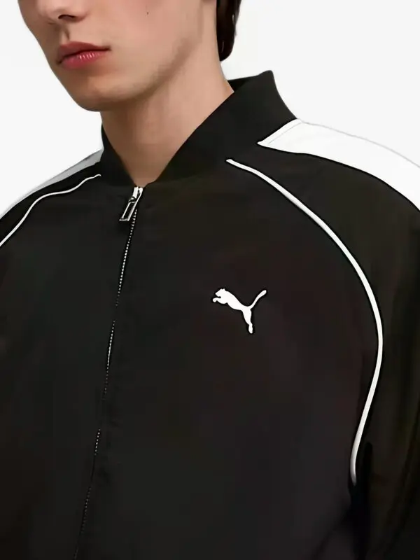 PUMA T7 Logo-embroidered Bomber Jacket