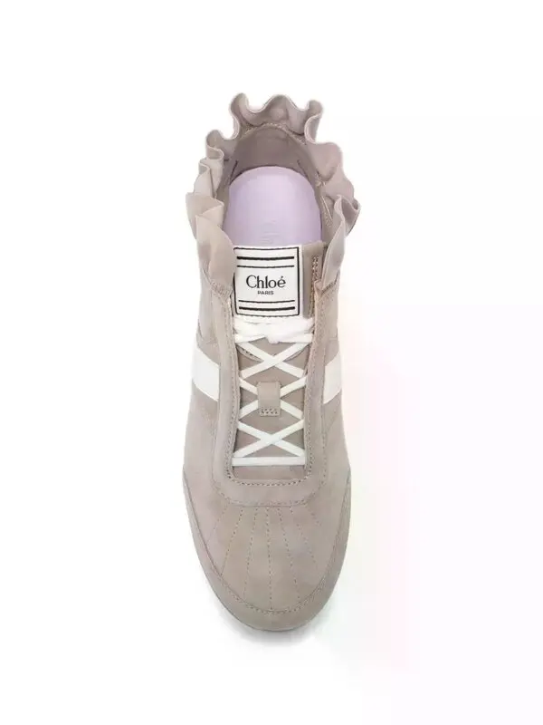 Chloé Kick Ruffled Sneakers