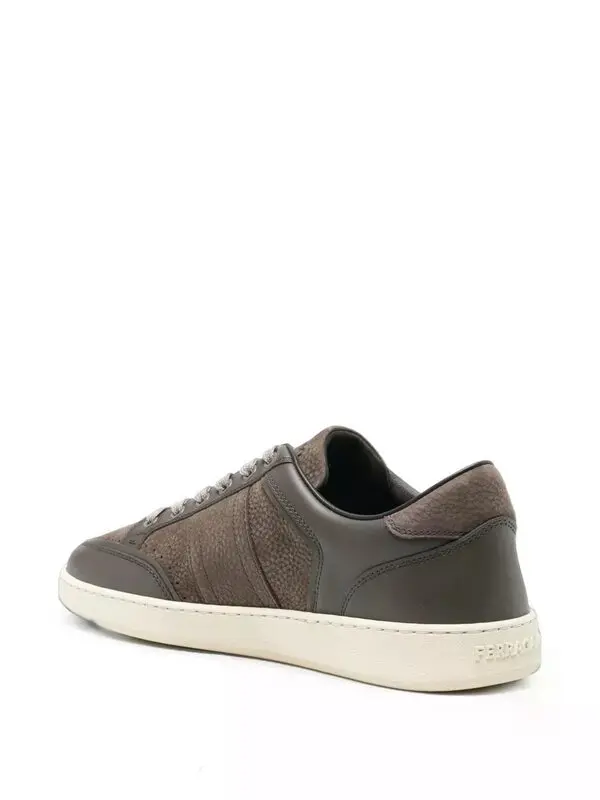 FERRAGAMO Panelled Leather Sneakers