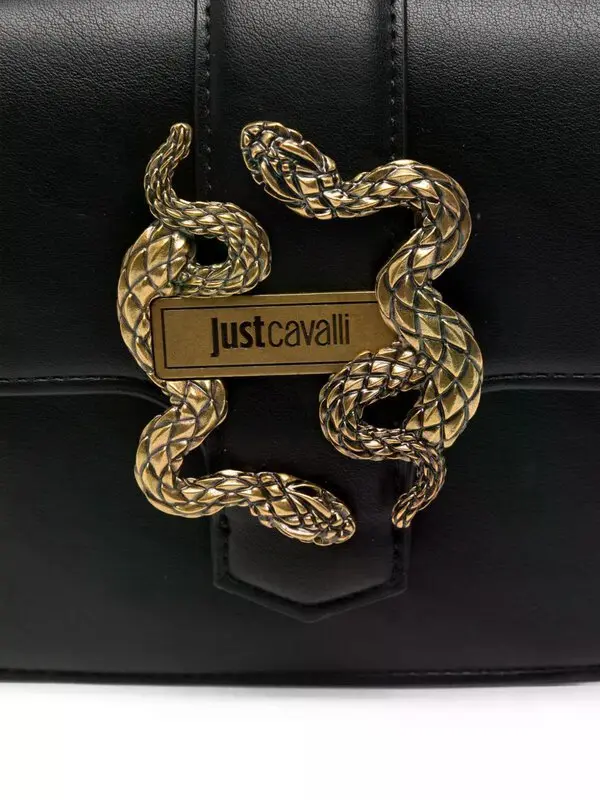 Just Cavalli Snake-plaque Chain-link Cross-body Bag
